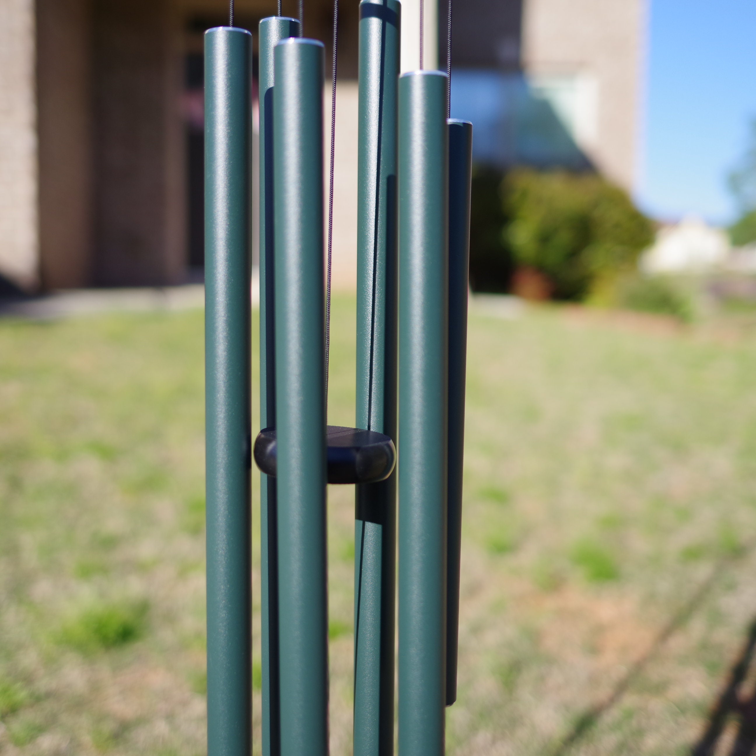 Cathmeow 36-inch Metal Ring Wind Chimes, Deep Tone, High-quality Green ...