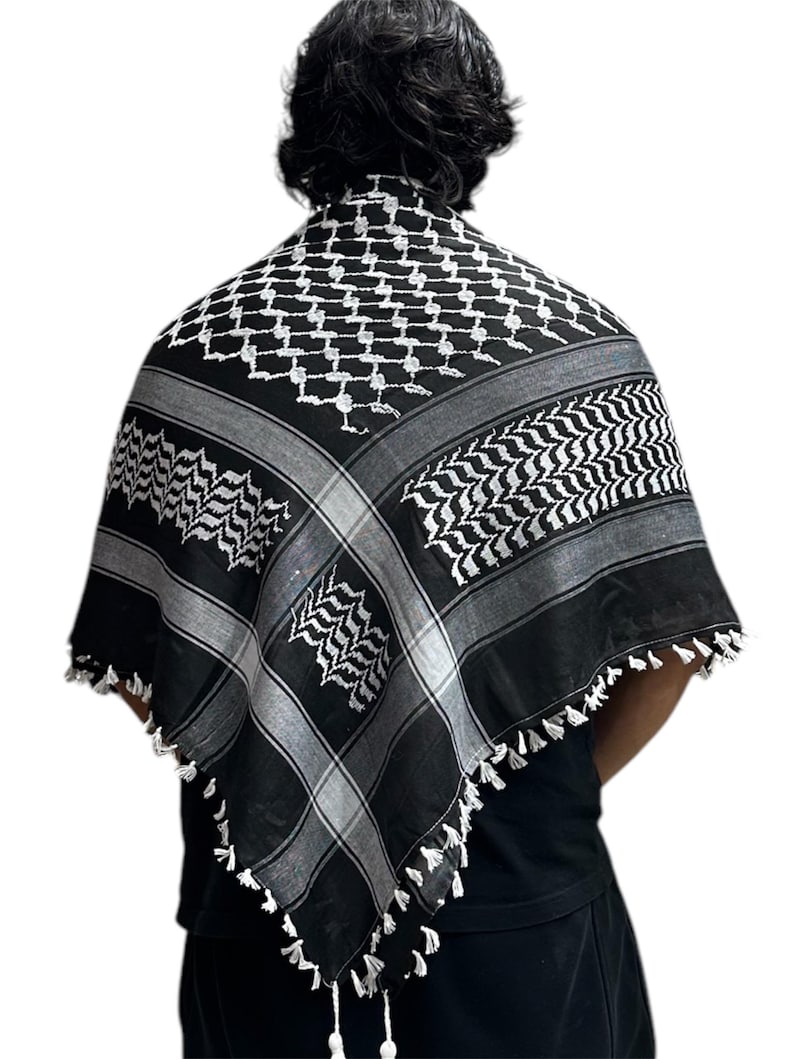 Palestine Keffiyeh Scarf, Unisex Cotton Shemagh, Arab Style - Etsy