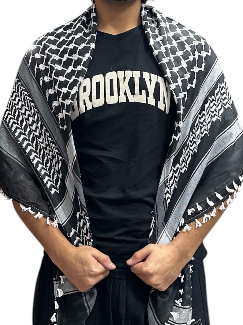 Palestine Keffiyeh Scarf, Unisex Cotton Shemagh, Arab Style - Etsy