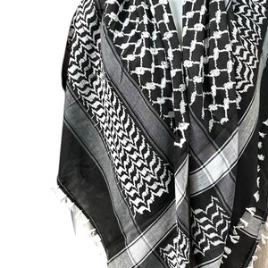 Palestine Keffiyeh Scarf, Unisex Cotton Shemagh, Arab Style - Etsy