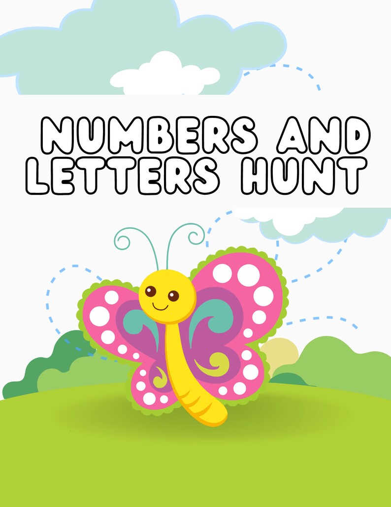 Printable Alphabet and Numbers Activity Worksheet for SK JK - Etsy