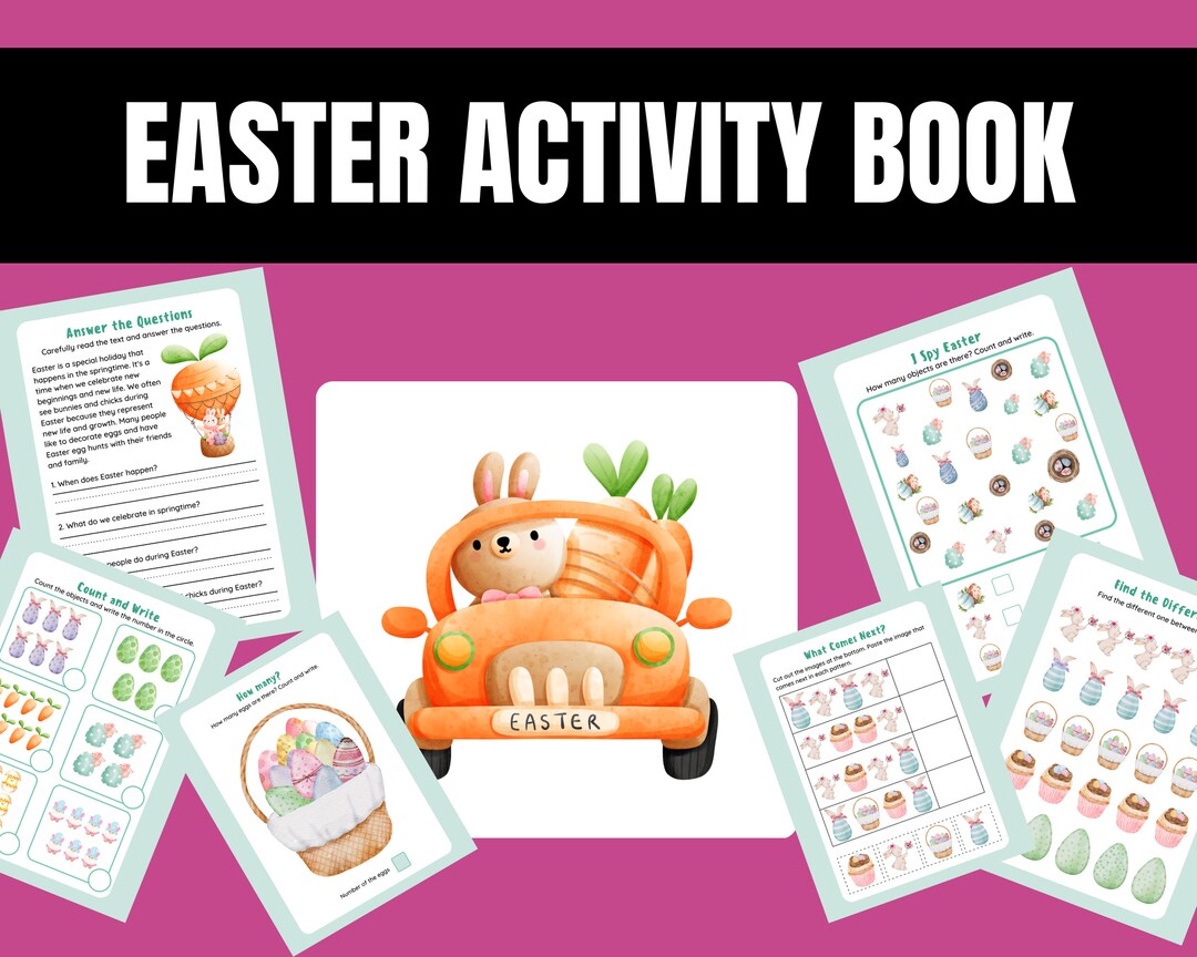Easter Activity Pack | Printable Puzzles & Games for Kids | Sheets ...