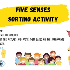 Five Senses Sorting Activity, 5 Senses Sorting, Homeschool Resource ...