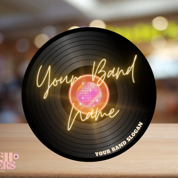 Vinyl Record Sticker Template - Etsy