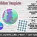 Editable Canva Sticker Template, Customizable Sticker Design, DIY ...