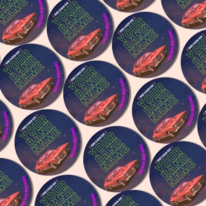 Retro Muscle Car Editable Sticker Template, Instant Download Printable ...