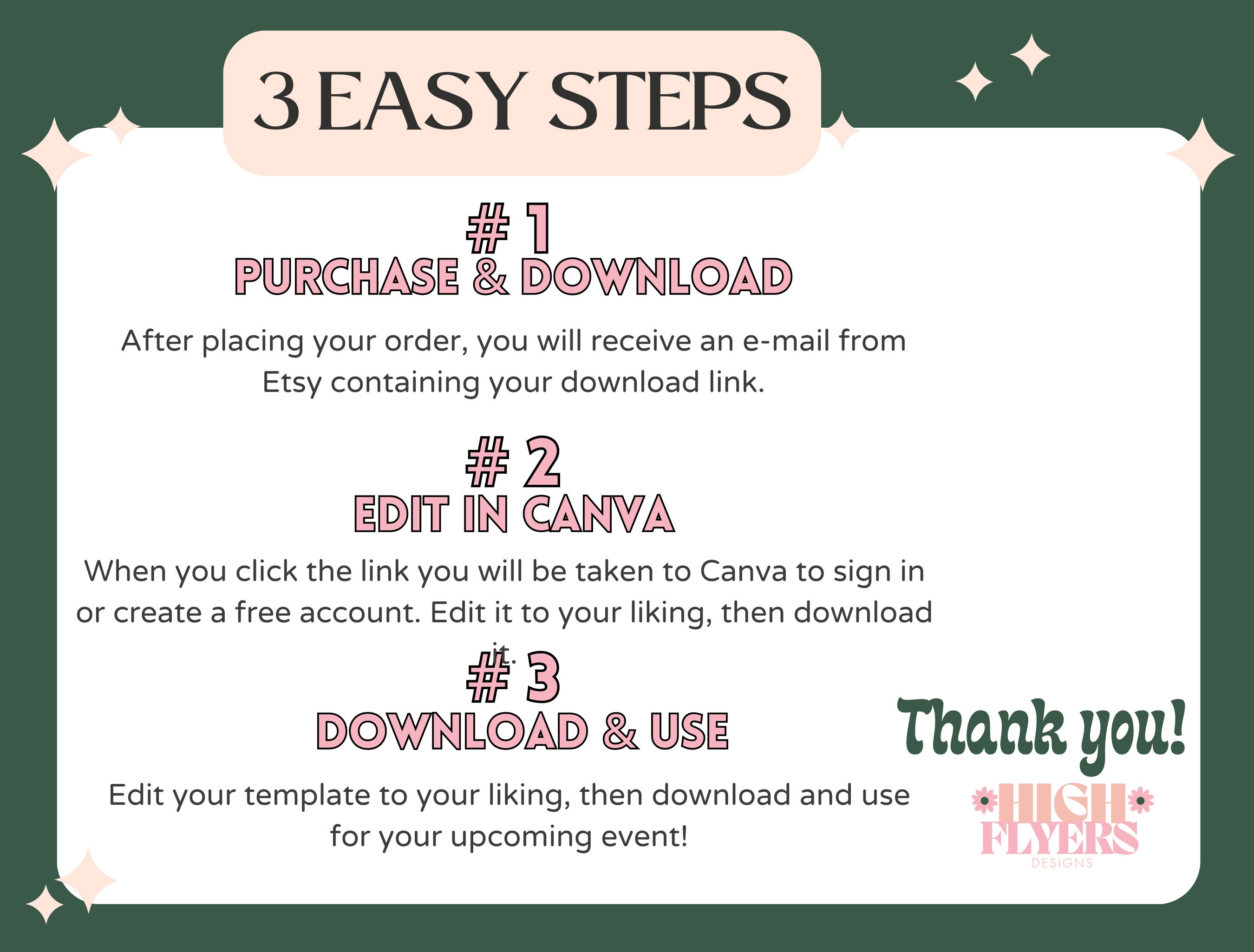 Editable Flyer Template Digital Custom Flyer Business Flyer - Etsy ...