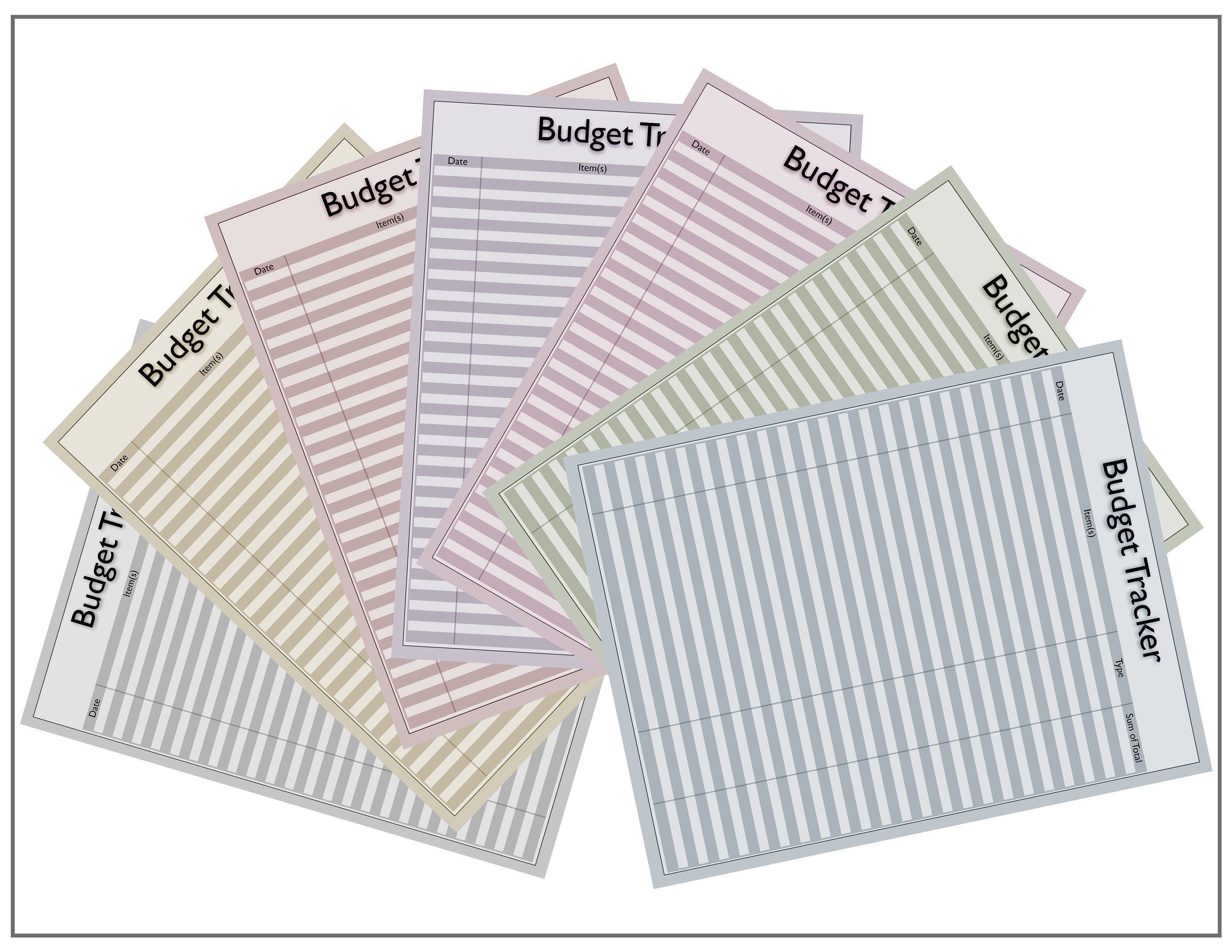 Minimal Digital Budget Tracker Simple Tracker for Expenses and Savings ...