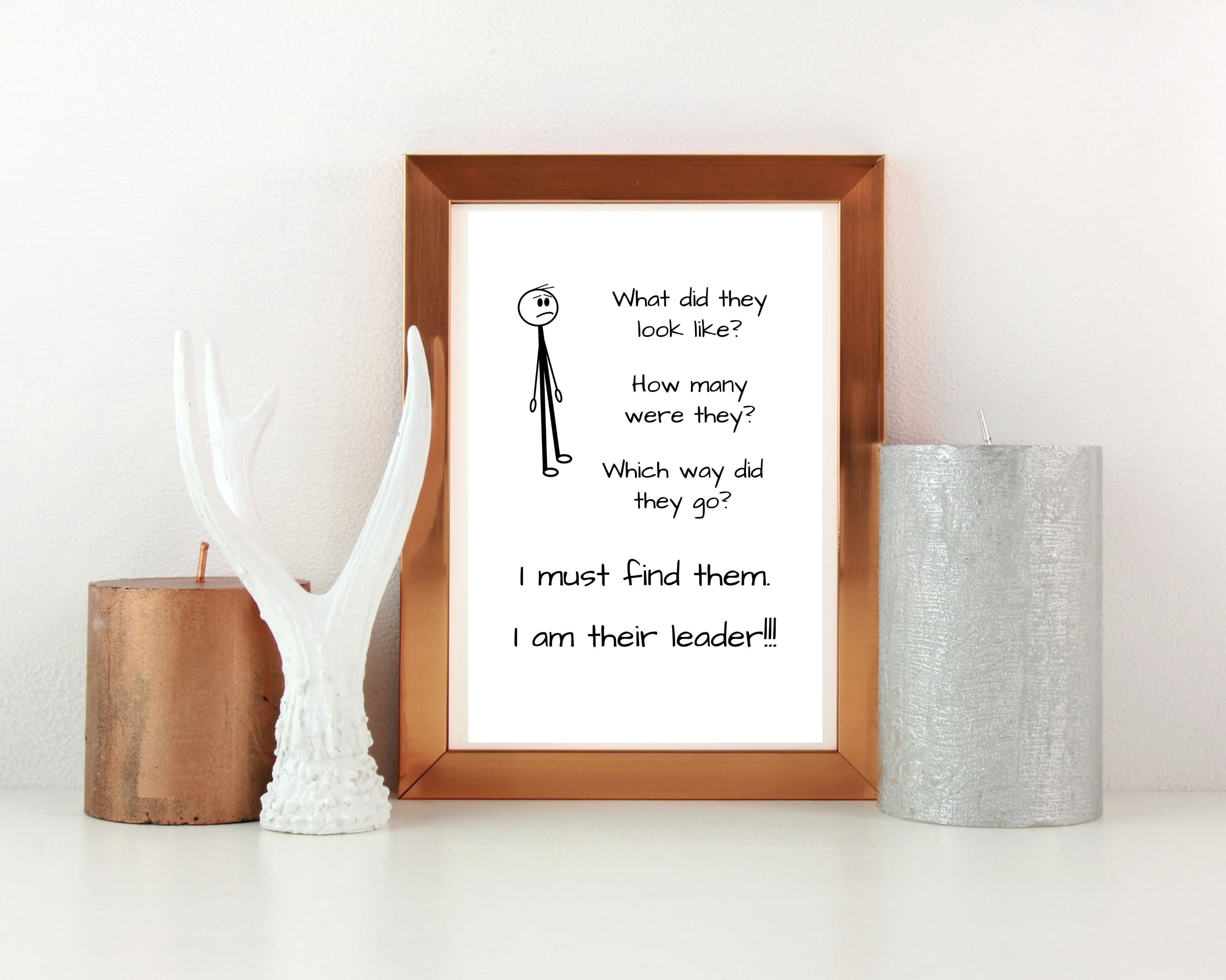 Cartel de liderazgo humorístico / Descarga digital / Arte imprimible ...