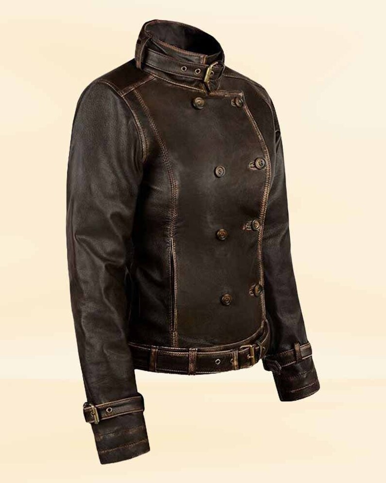 Vintage Classic Brown Leather Jacket for Women - Etsy
