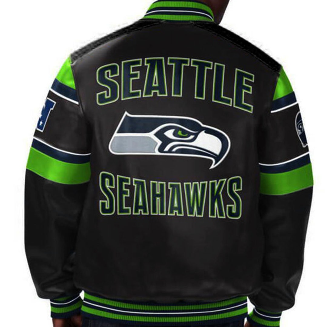 NFL Seattle Seahawks Leather Jacket for Men and Women - Etsy