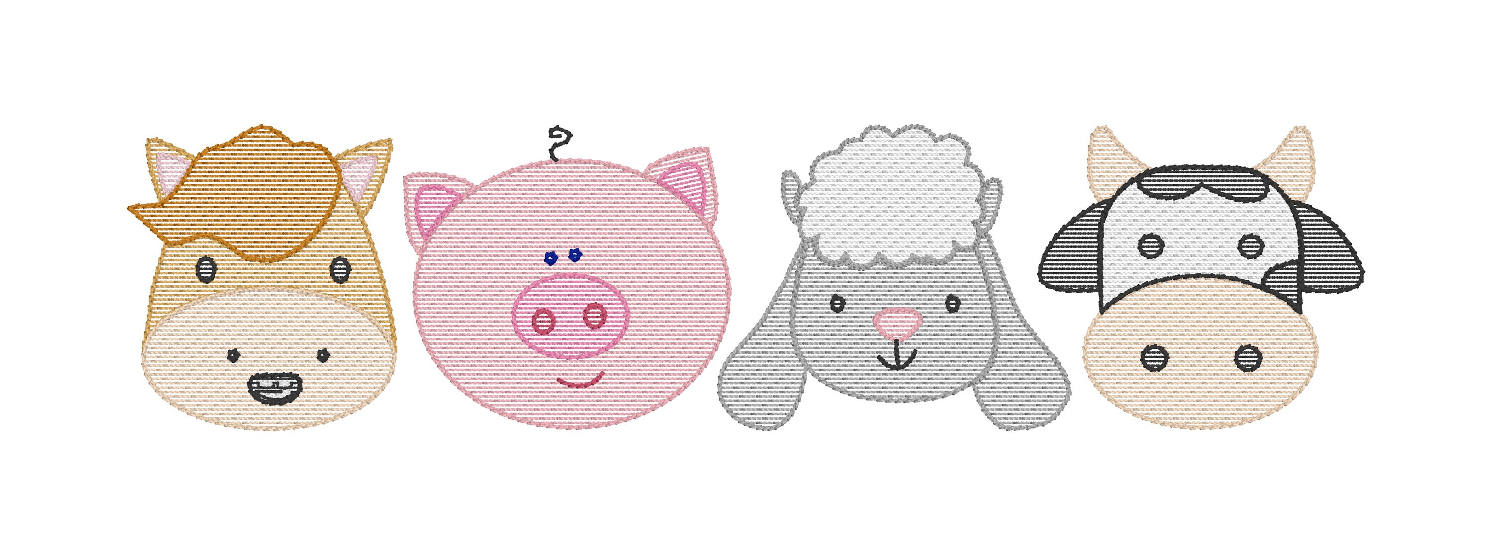 Farm Animal Minis | Old Mcdonald | E-I-E-I-O | Horse | Pig | Sheep ...
