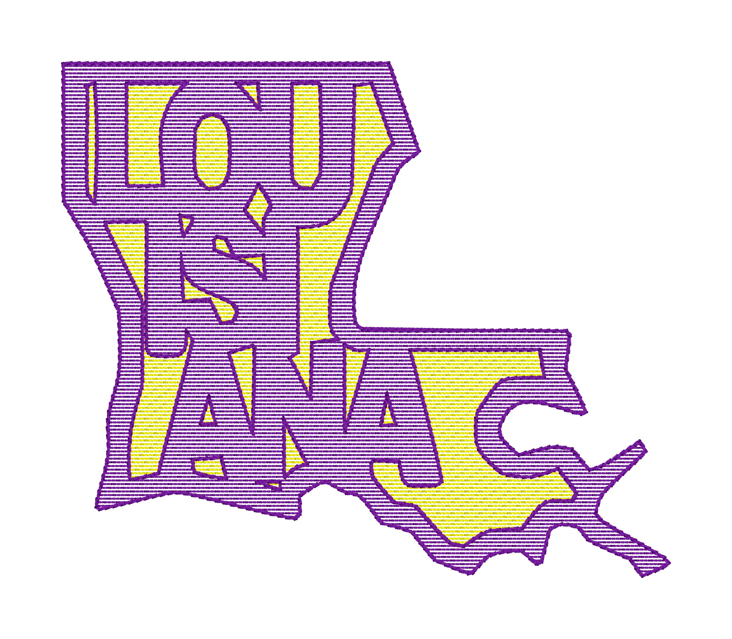 Louisiana | Bayou State | Pelican State | Embroidery Design - Etsy
