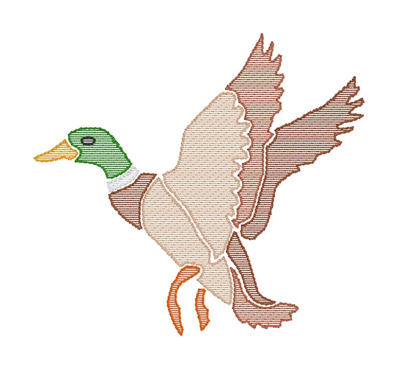 Mallard Duck Hunting Embroidery Design - Etsy