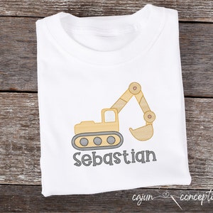 Excavator | Construction | Embroidery Design - Etsy