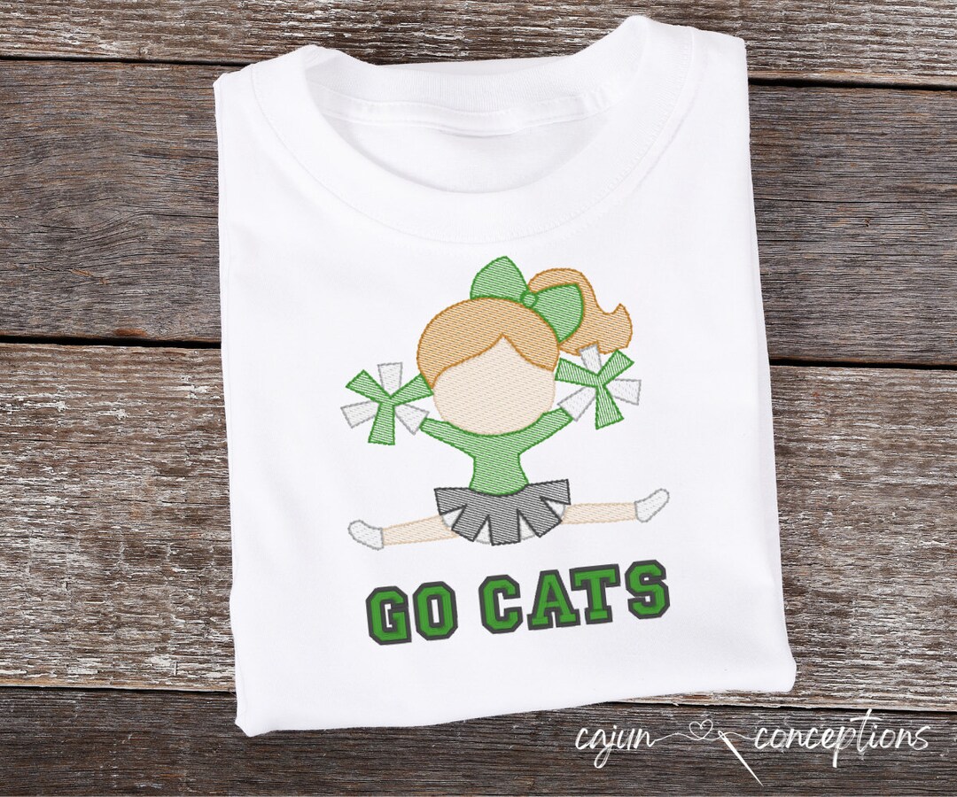 Cheerleader | Embroidery Design - Etsy