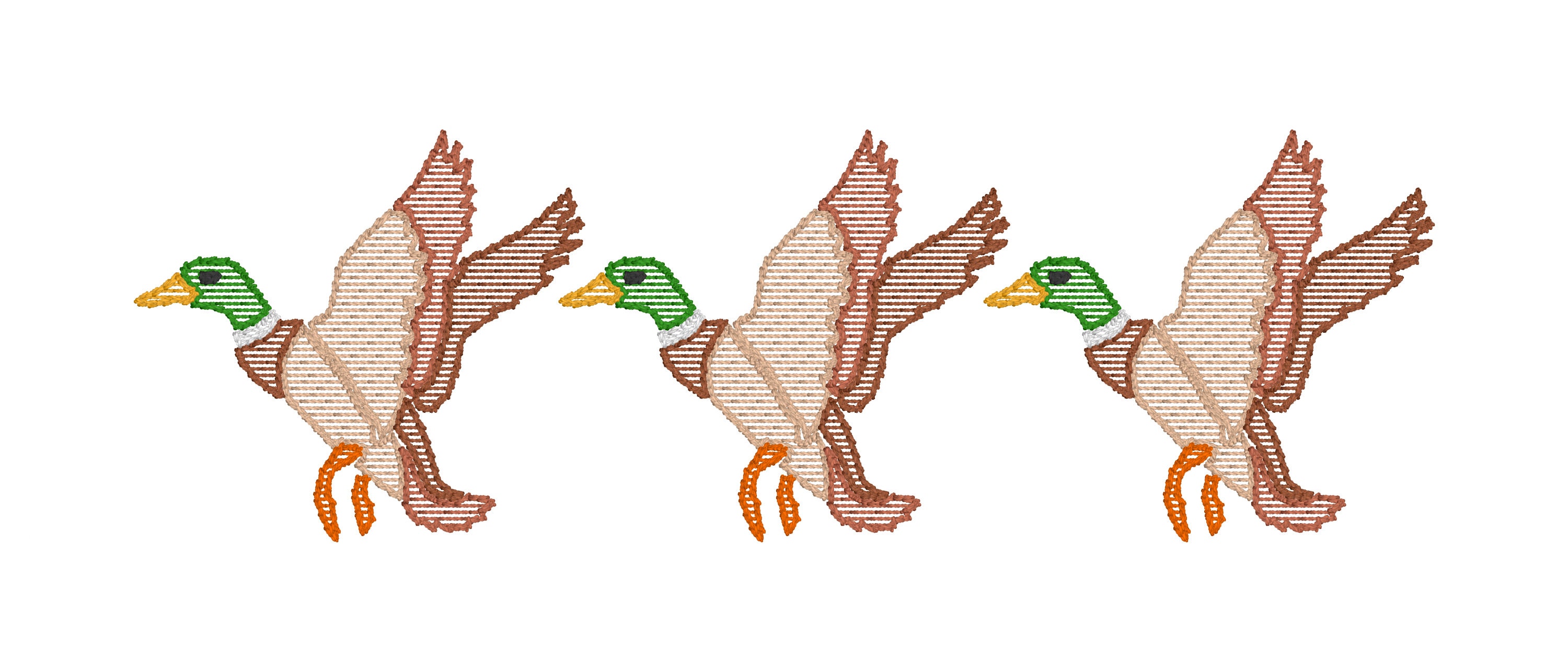 Mallards Duck Hunting Embroidery Design - Etsy