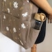 Daisy Embroidery Tote Bag, Summer Shoulder Bag, Handmade Gift, Eco ...