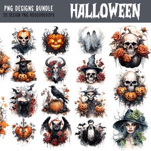 Classic Halloween Digital Paper Bundle - Grunge Gothic Retro Design ...