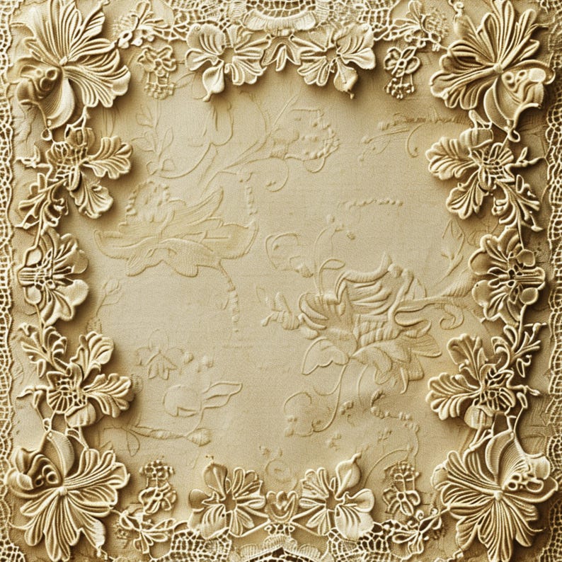 40 Vintage Victorian Lace Antique Digital Paper Pack, HD Images ...