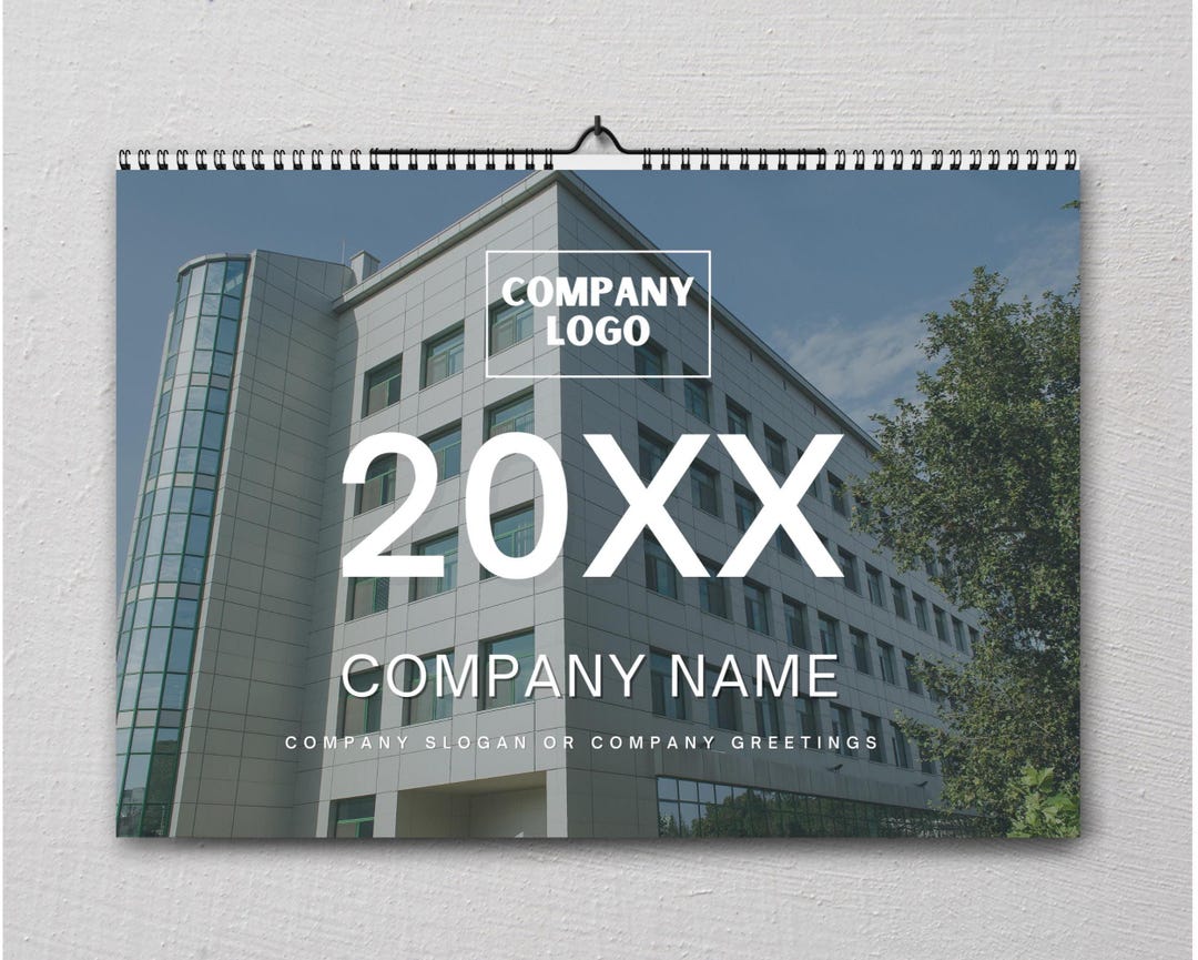 Personalized Company Logo Calendar: Custom Business Branding Gift - Etsy