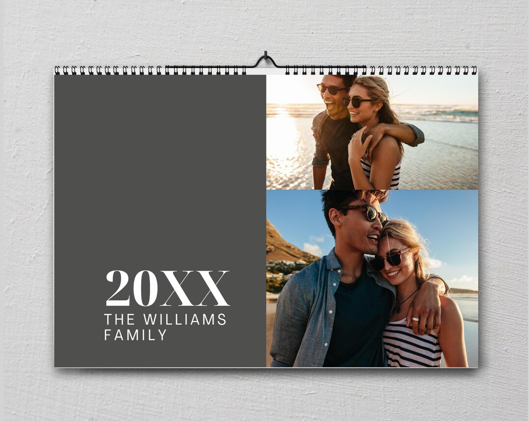 Couple Photos Wall Calendar,custom Photos Calendar,couple Gifts ...