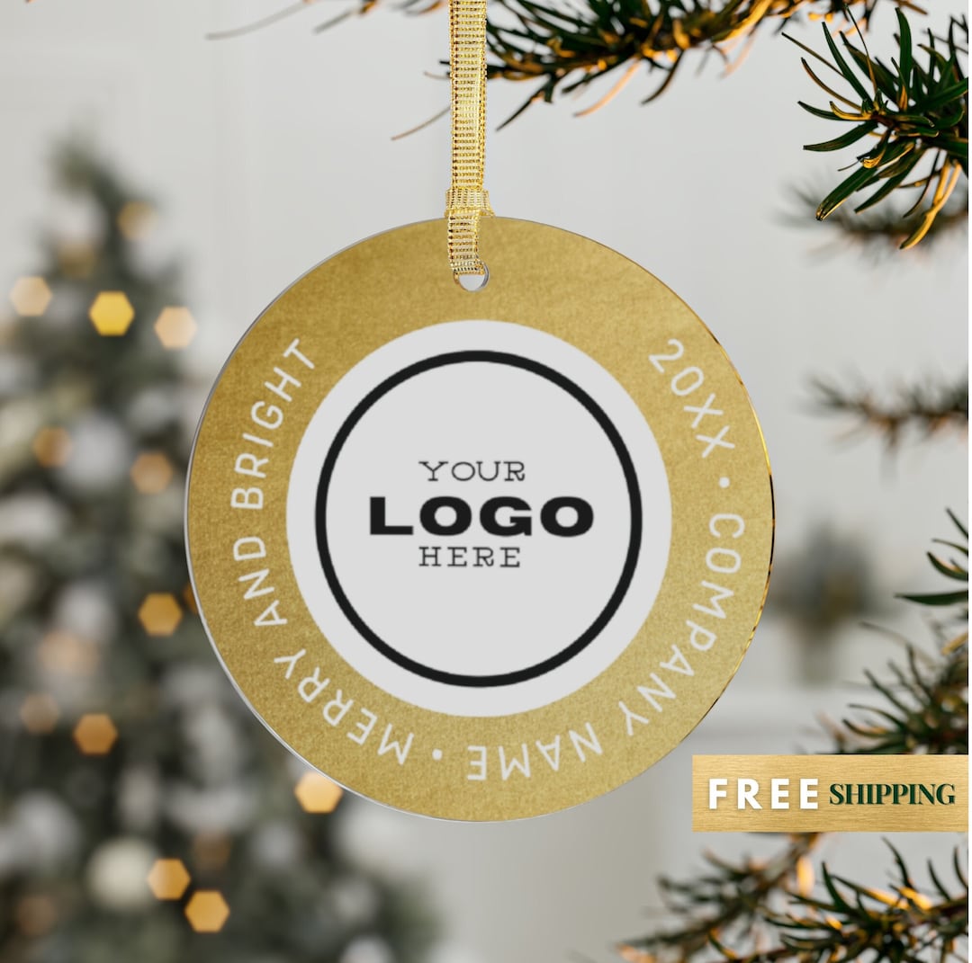 Personalized Business Logo Ornament,logo Ornaments,coworkers Christmas ...