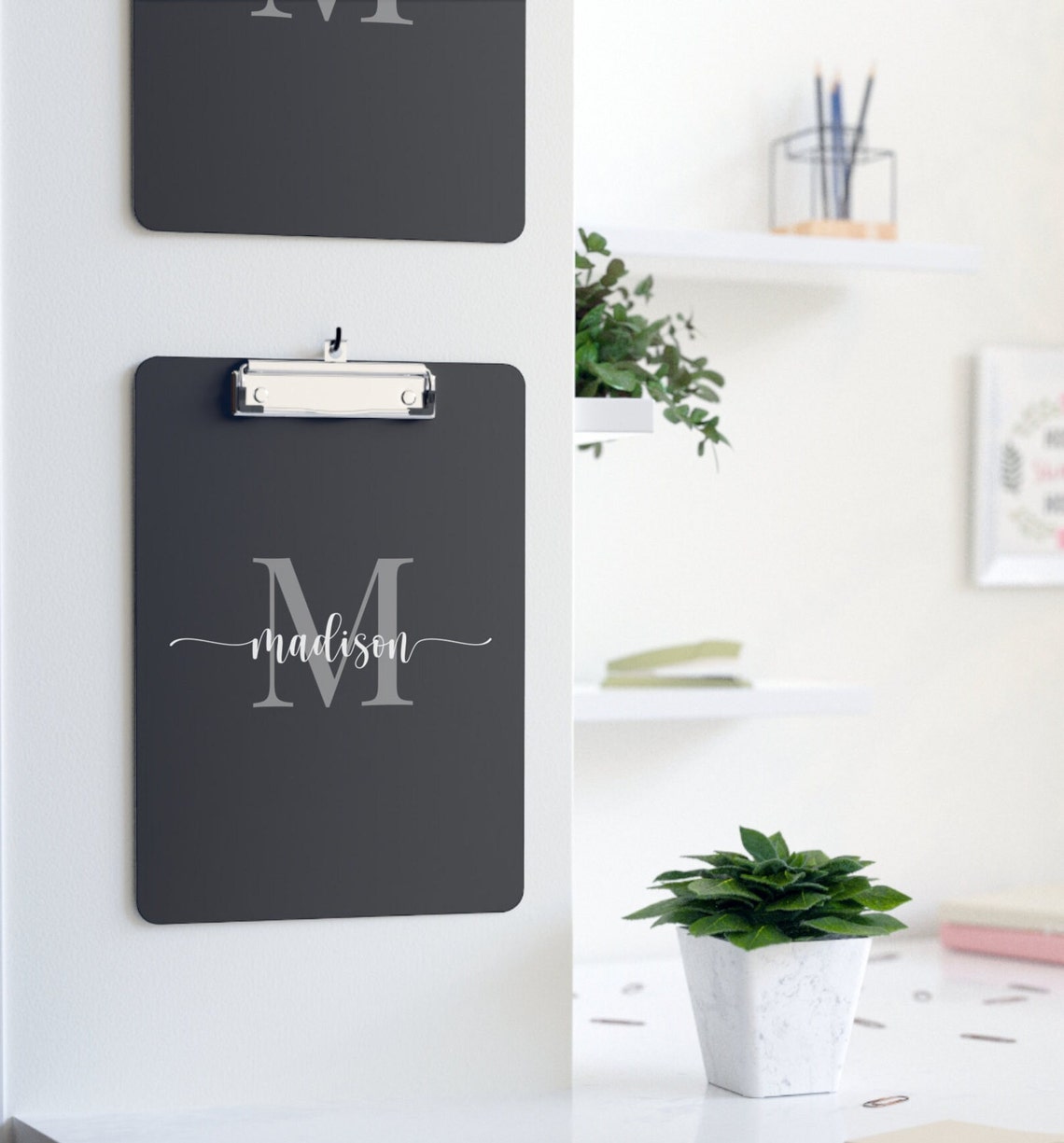 Bulk Custom Initial Clipboard: Personalized Office Desk Stationery ...
