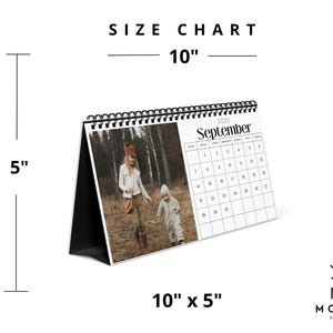 Personalized Family Photo Desk Calendar: Custom Office Decor - Etsy