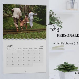 Personalized Family Photo Wall Calendar: Custom Keepsake Gift - Etsy