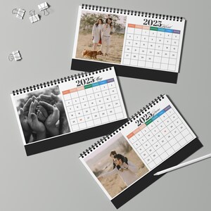 Personalized Family Photo Desk Calendar 2026: Custom Office Decor - Etsy