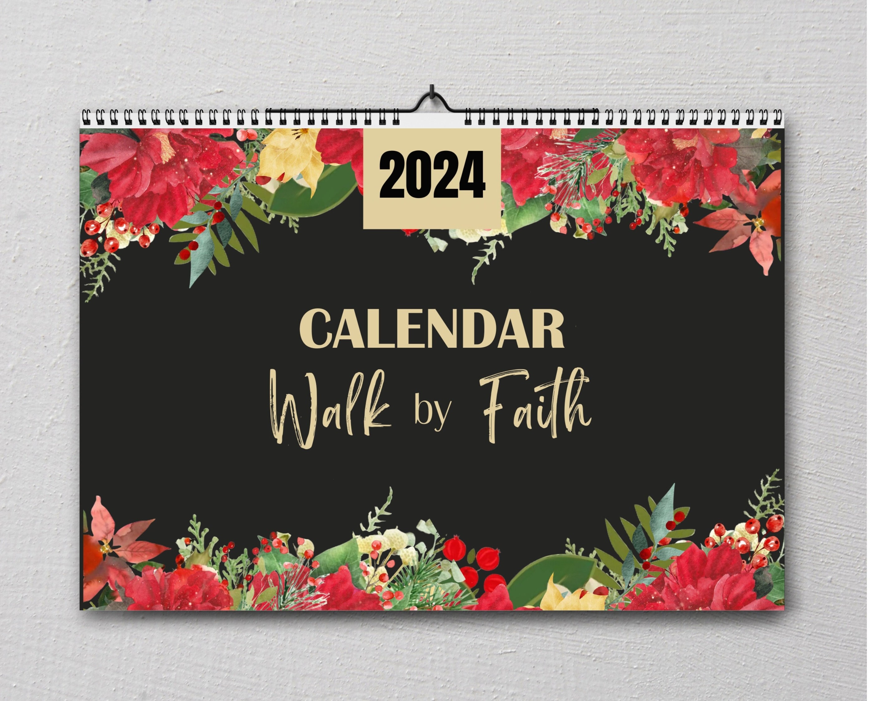 Custom Bible Verses Wall Calendar 2024,scriptures Calendar,christian ...