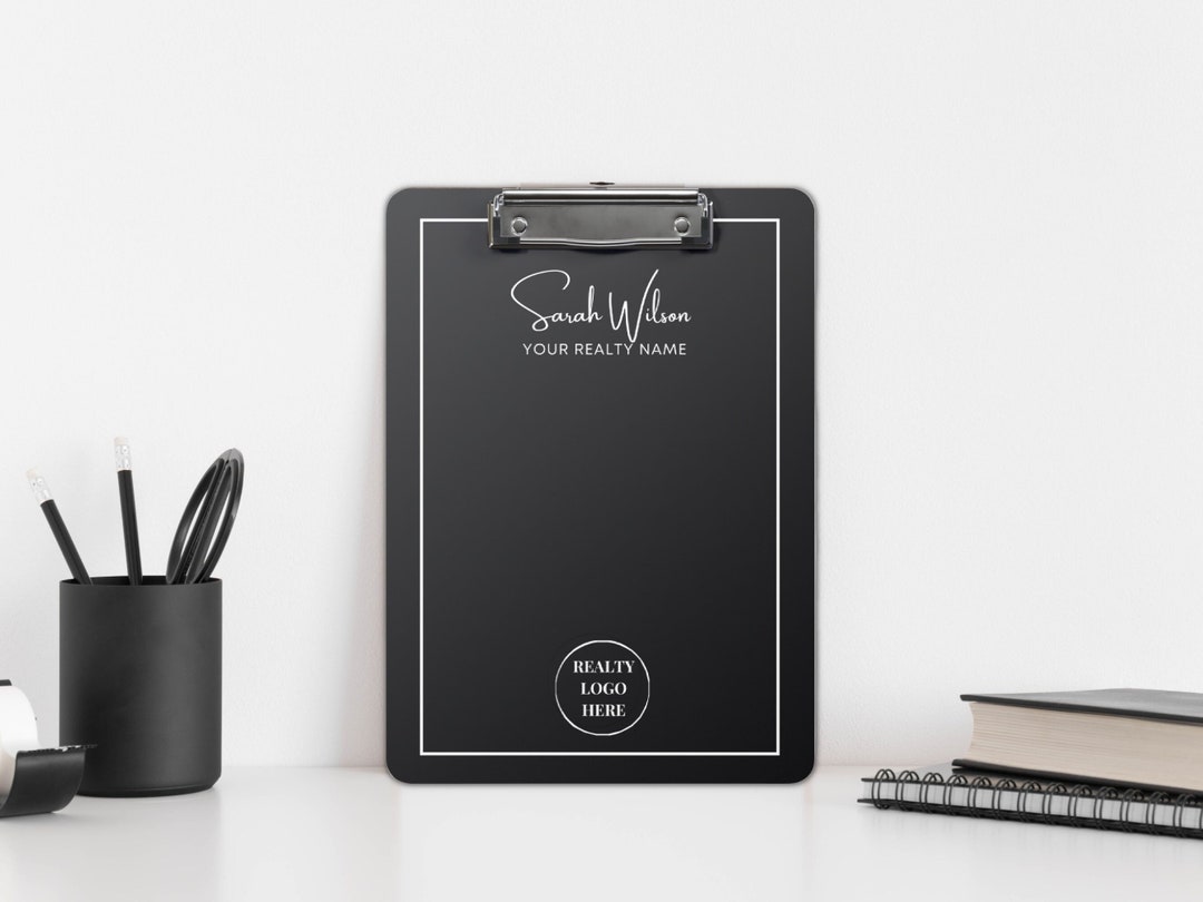 Personalized Branded Realtor Clipboard: Bulk Custom Real Estate Agent ...