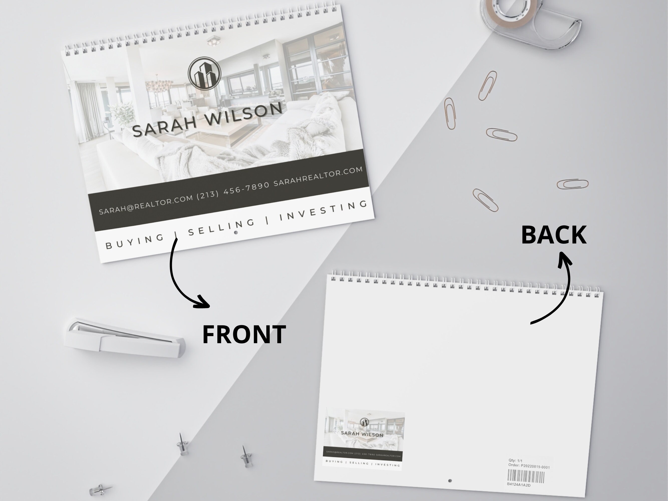 Personalized Realtor Calendar: Custom Real Estate Marketing Gift - Etsy
