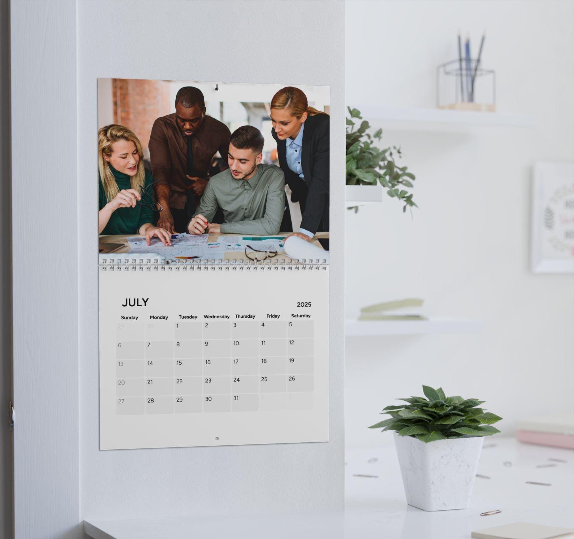 Personalized Company Logo Calendar: Custom Business Branding Gift - Etsy