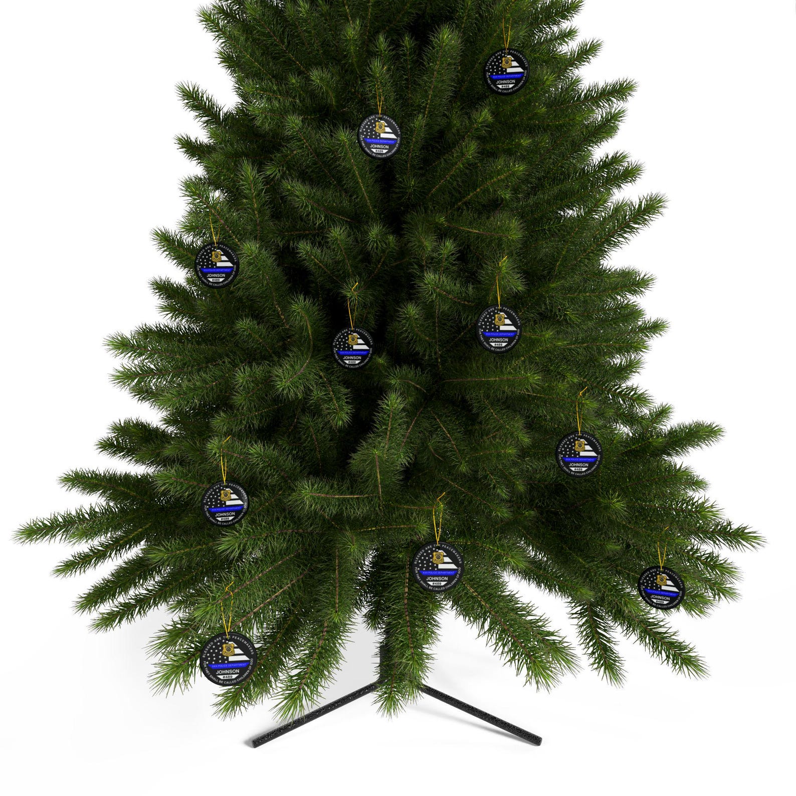 Police Officer Christmas Personalized Ceramic Ornament,police Officer ...