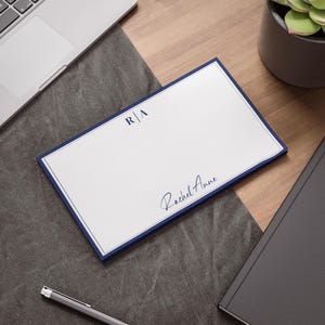 Personalized Sticky Note Pads: Custom Name Office Stationery - Etsy
