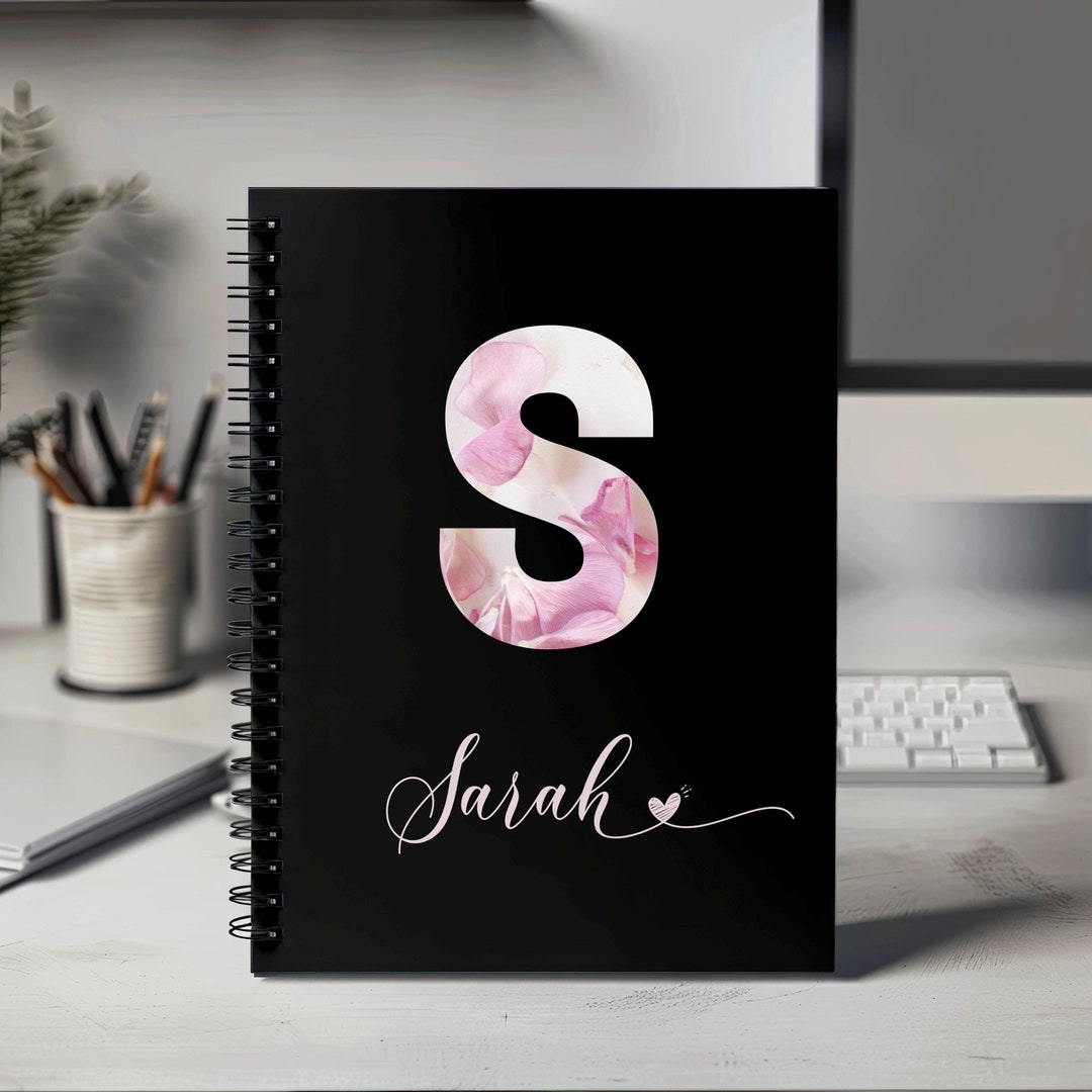 Personalized Spiral Notebook Custom Notebooks Custom Monogrammed ...