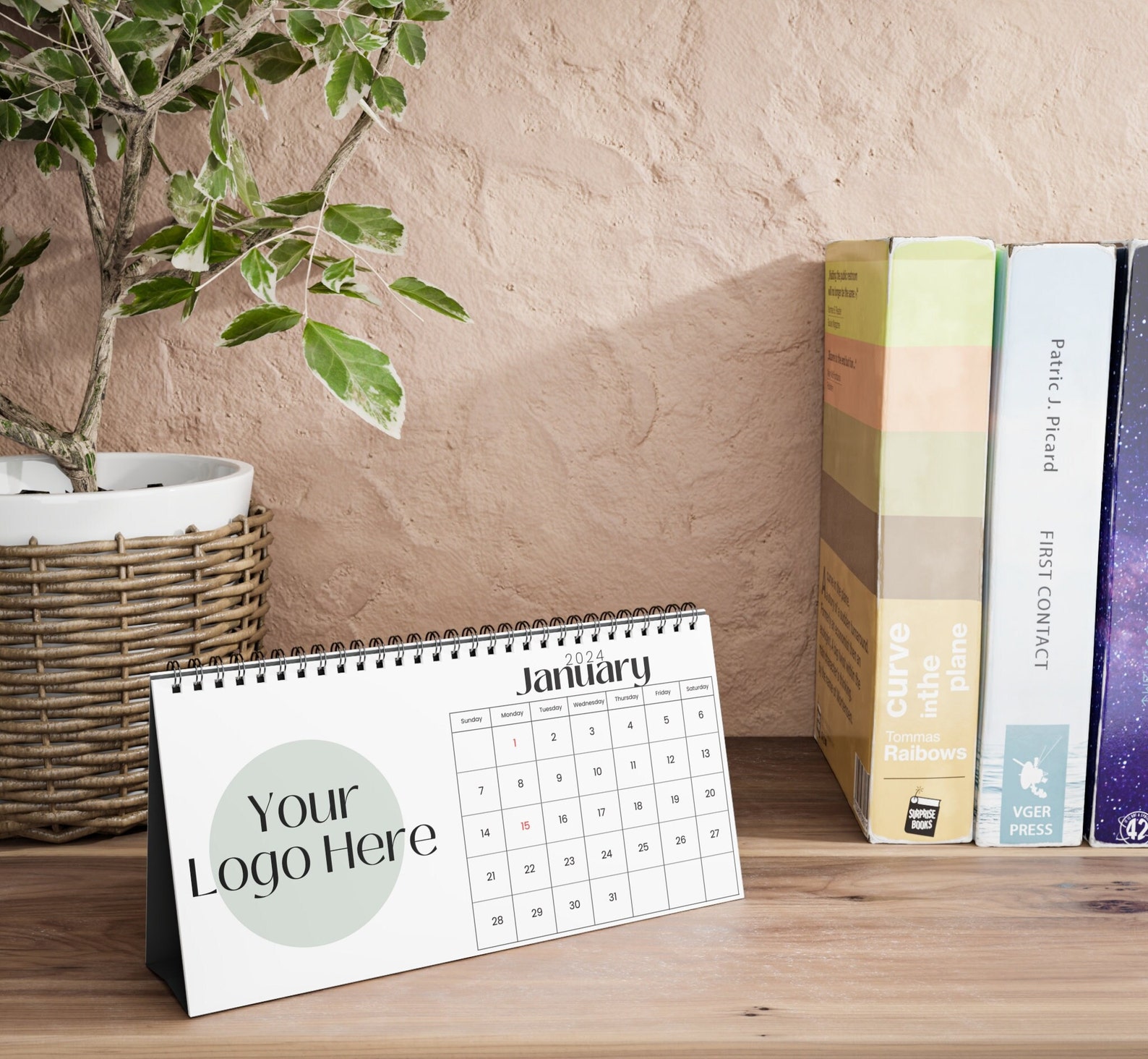 Personalized Company Logo Desk Calendar: Custom Business Gifts - Etsy