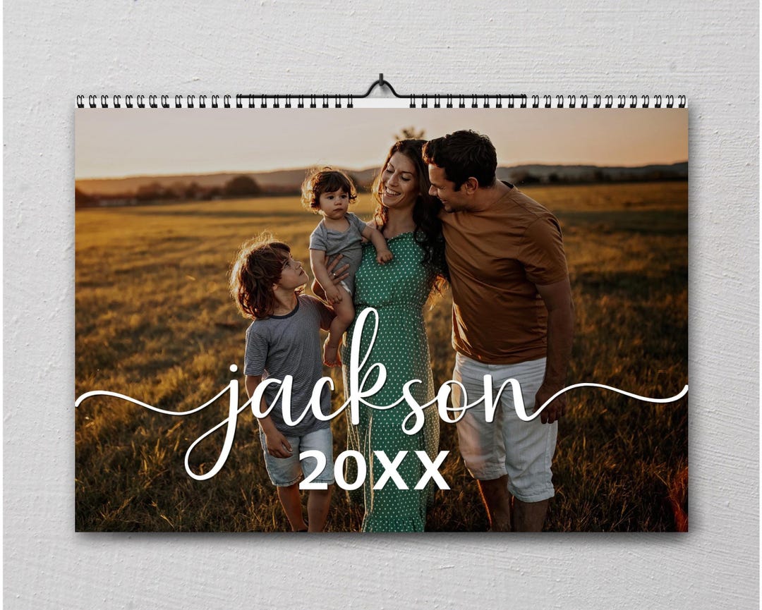 Custom Family Photos Calendar,personalized Familly Photo Wall Calendar ...