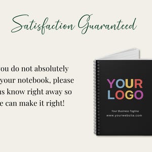 Personalized Company Logo Spiral Notebook: Corporate Gift, Custom ...