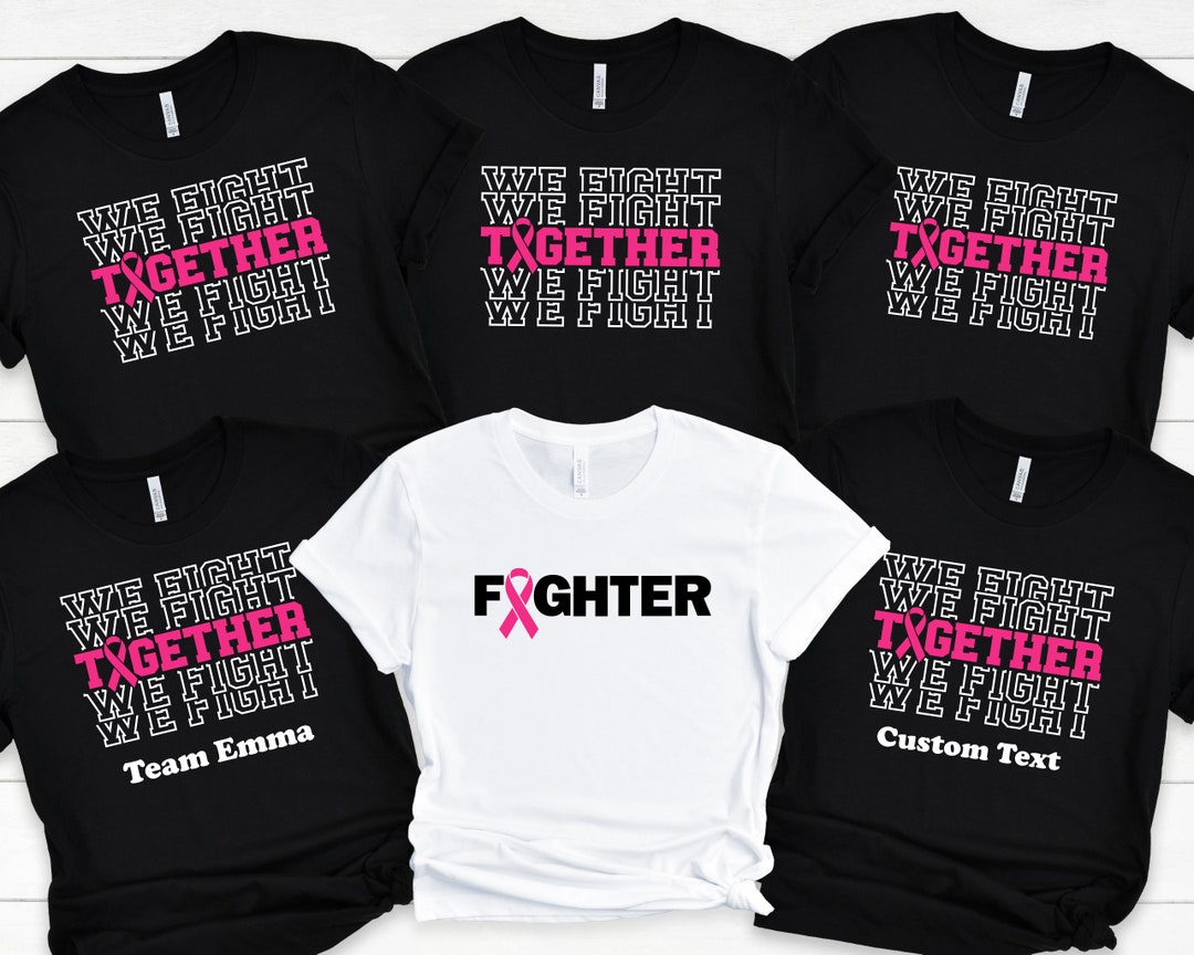Breast Cancer Support Squad Tee: We Fight Together T-shirt - Etsy