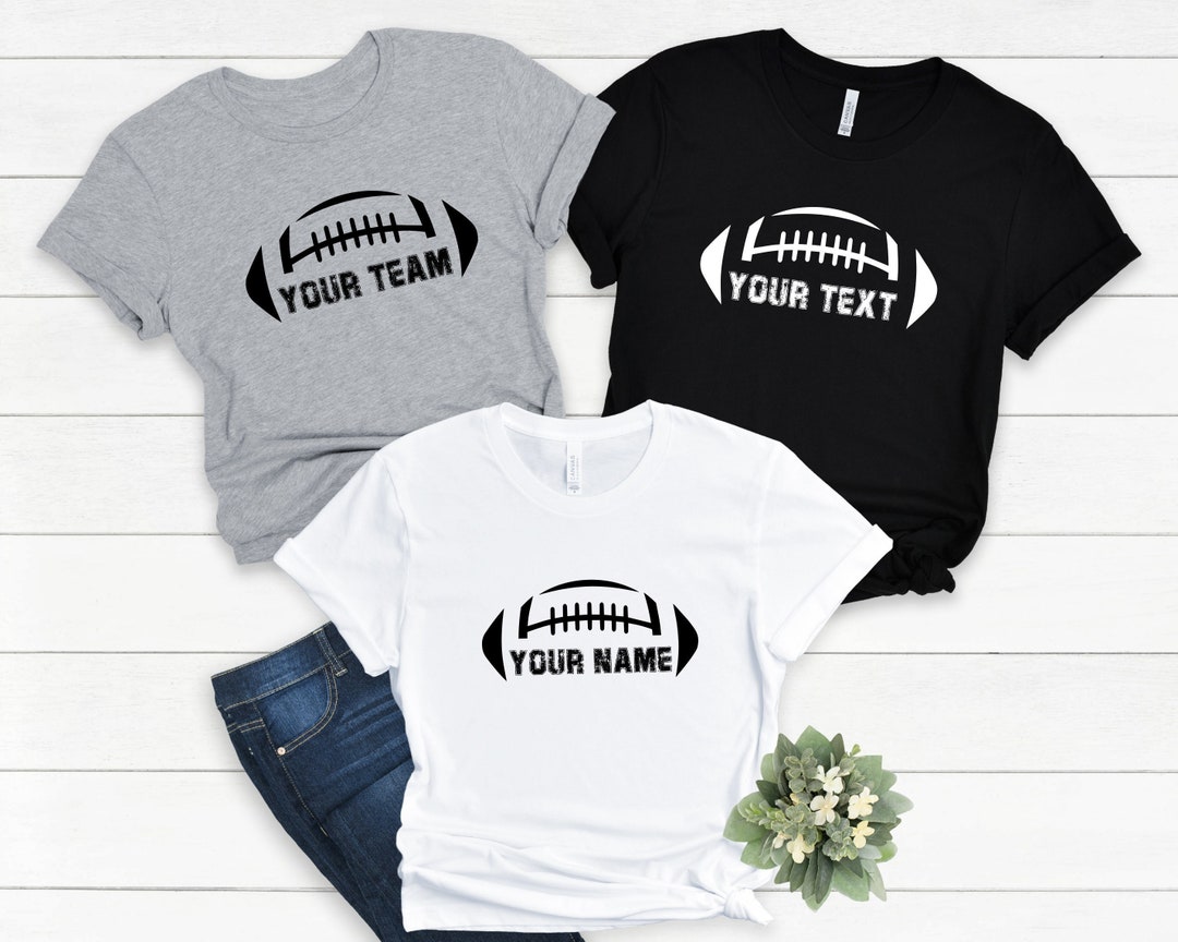 Customized Football Shirt, Your Name Football, Football Shirt, Game Day ...