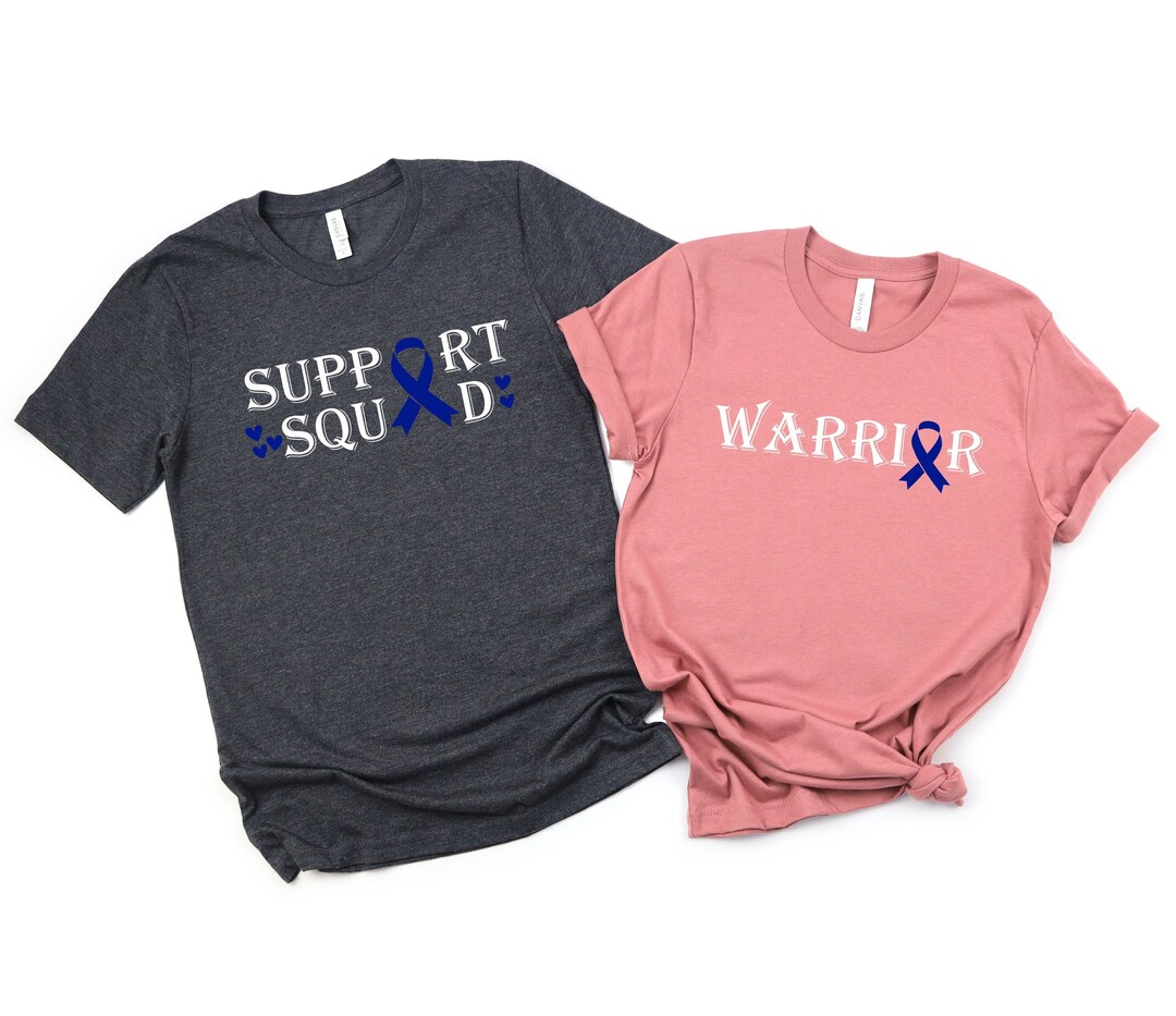 Colon Cancer Support Squad Shirt, Colorectal Cancer Warrior Sweatshirt ...