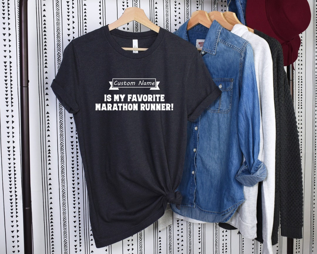 My Favorite Marathon Runner Shirt, Custom Cheer Squad Shirt, Marathon ...