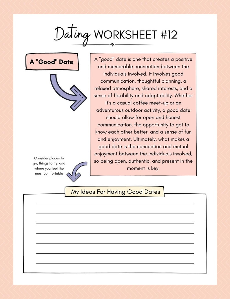 The Dating Manual, Digital Download || Print & Fillable PDF ...