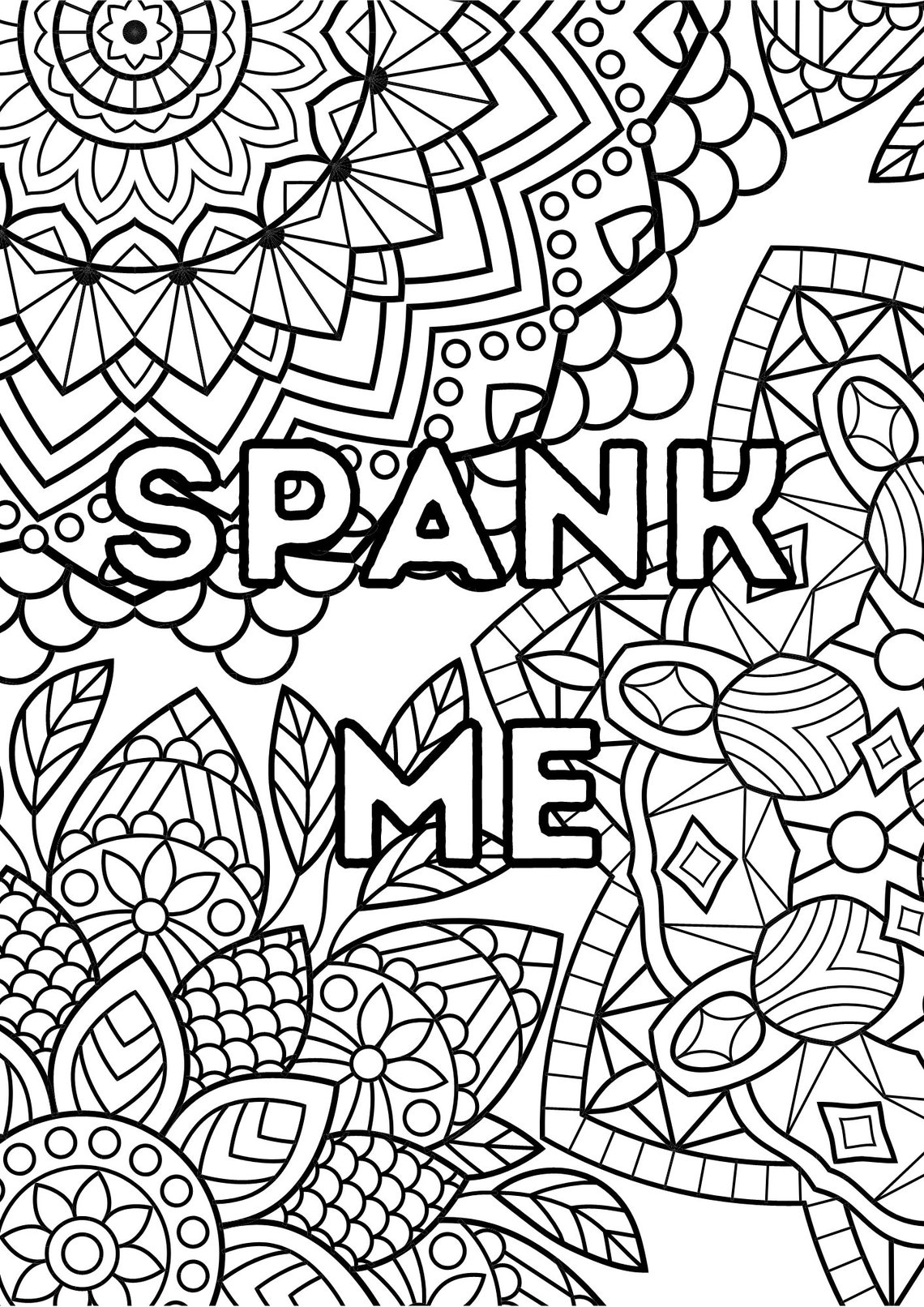 The Bdsm Coloring Book Pdf Digital Download Kinky Coloring Book Adult