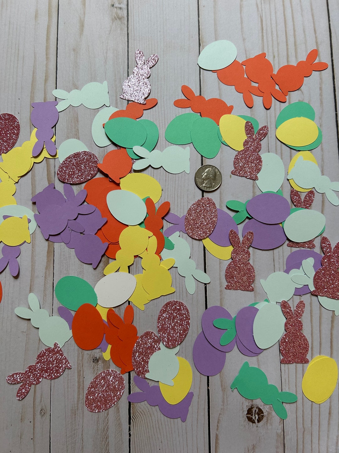 Easter Confetti - Easter Table Scatter - Spring - Egg and Bunny ...
