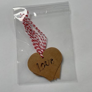 5 Heart Tags, Gift Tags, Love Cut Out, Favor Tags, Valentine’s - Etsy
