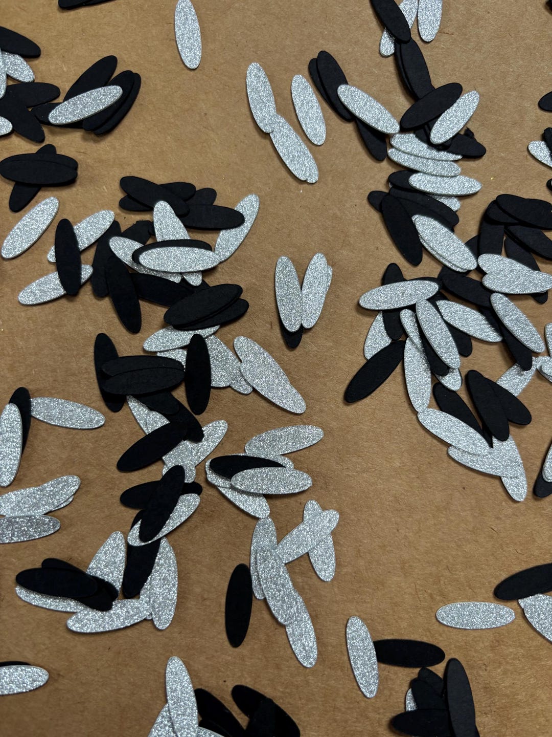 Silver/black Confetti - Table Scatter - Birthday - Party Decor ...